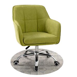 ECBETCR Chair Desk Office Chair Home Rolling Swivel Chair, Computer Desk Chair, Velvet Fabric and Nylon Foot Design, Thick Cushion Pad Flexible for Executive, Drafting, Gaming or Office