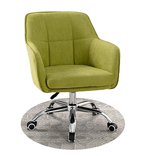 ECBETCR Chair Desk Office Chair Home Rolling Swivel Chair, Computer Desk Chair, Velvet Fabric and Nylon Foot Design, Thick Cushion Pad Flexible for Executive, Drafting, Gaming or Office