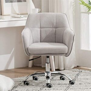 ECBETCR Chair Desk Office Chair Home Rolling Swivel Chair, Computer Desk Chair, Velvet Fabric and Nylon Foot Design, Thick Cushion Pad Flexible for Executive, Drafting, Gaming or Office