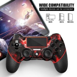 AceGamer Wireless Controller for Ps4 Gamepad Compatible with PS4/Pro/Slim/PC, With Double Vibration/Touchpad/Stereo Headphone Jack/Six-axis Motion