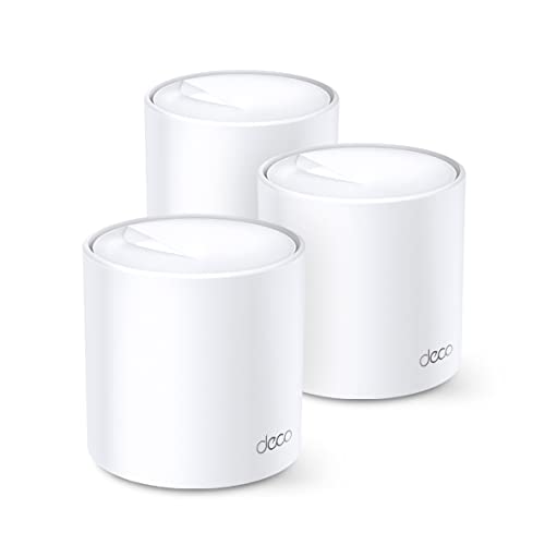 TP-Link Deco X4300 Pro Whole Home Mesh Wi-Fi 6 System 3-Pack Speeds Up to 4,300 MBPS (White) (Renewed)