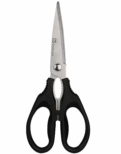 DAESUNG Stainless Steel Heavy Duty Kitchen Shears, Multipurpose Scissors Kitchen Accesories, Sharp Scissors Comfortable Handles for Cooking, Poultry Scissors for Cutting (8" Kitchen Shear)