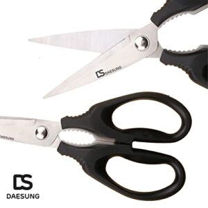 DAESUNG Stainless Steel Heavy Duty Kitchen Shears, Multipurpose Scissors Kitchen Accesories, Sharp Scissors Comfortable Handles for Cooking, Poultry Scissors for Cutting (8" Kitchen Shear)