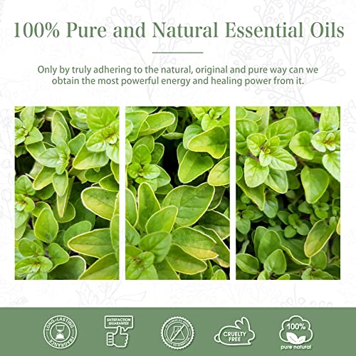 Oregano 3.38fl.oz Essential Oil, PHATOIL Pure Aromatherapy Oils for Diffuser, Humidifier, Relax, for Skin Care, Massage, Hair Growth, Soap, Candle, Bath Bombs Making(100ml)