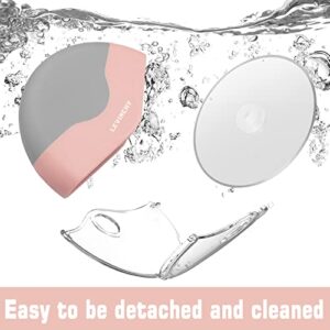 LEVINCHY Pizza Cutter Wheel, Pizza Slicer, Easy to Clean Detachable Pizza Slicer, Premium Spuer Sharp Stainless Steel, with Protective Blade Guard, Large Size, Pink