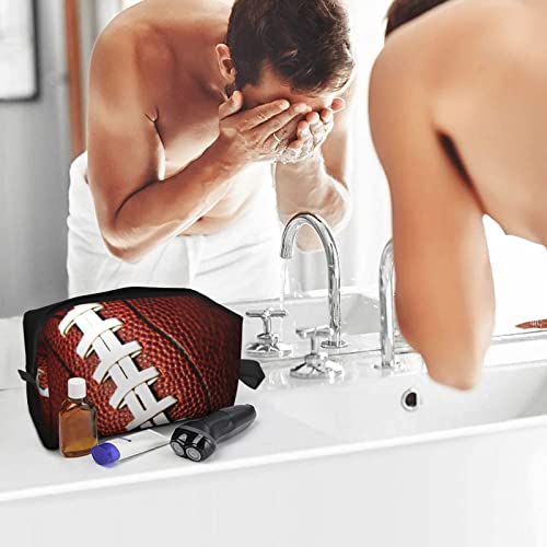 Affilleve Football Soccer Large Travel Toiletry Bag Hanging Dopp Kit Shower Shaving Toiletries Accessories Organizer