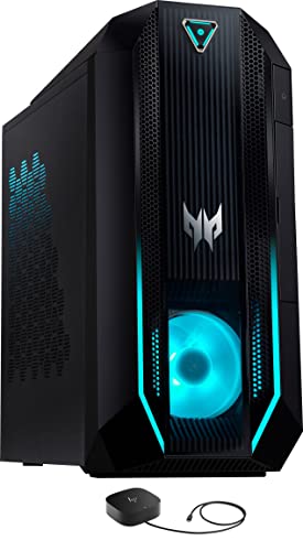 Acer Predator PO3-630 Gaming Desktop PC (Intel i7-11700 8-Core, 16GB RAM, 512GB PCIe SSD + 6TB HDD (3.5), GeForce RTX 3070, WiFi, Bluetooth, Backlit KB, HDMI, USB 3.2, Display Port, Win 11 Pro)