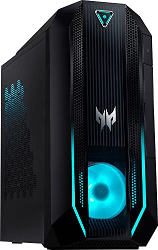 Acer Predator PO3-630 Gaming Desktop PC (Intel i7-11700 8-Core, 16GB RAM, 512GB PCIe SSD + 6TB HDD (3.5), GeForce RTX 3070, WiFi, Bluetooth, Backlit KB, HDMI, USB 3.2, Display Port, Win 11 Pro)