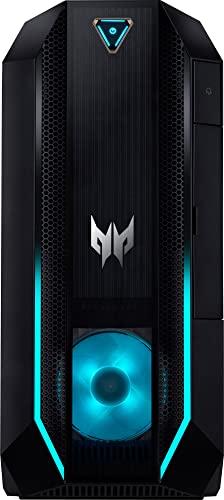 Acer Predator PO3-630 Gaming Desktop PC (Intel i7-11700 8-Core, 16GB RAM, 512GB PCIe SSD + 6TB HDD (3.5), GeForce RTX 3070, WiFi, Bluetooth, Backlit KB, HDMI, USB 3.2, Display Port, Win 11 Pro)