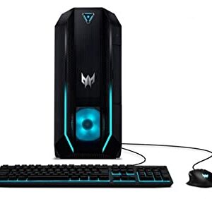 Acer Predator PO3-630 Gaming Desktop PC (Intel i7-11700 8-Core, 128GB RAM, 2TB PCIe SSD, GeForce RTX 3070, WiFi, Bluetooth, Backlit KB, HDMI, USB 3.2, Display Port, Win 10 Pro)