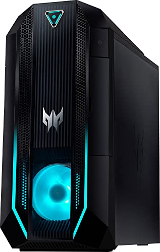 Acer Predator PO3-630 Gaming Desktop PC (Intel i7-11700 8-Core, 128GB RAM, 2TB PCIe SSD, GeForce RTX 3070, WiFi, Bluetooth, Backlit KB, HDMI, USB 3.2, Display Port, Win 10 Pro)