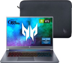 acer predator triton 500 se 16" 2560x1600 165hz gaming laptop | intel 8-core i7-11800h processor | nvidia rtx 3060 graphics | rgb backlit key | wifi 6 | usb-c | rj-45 | 32gb ddr4 1tb ssd | win11 pro