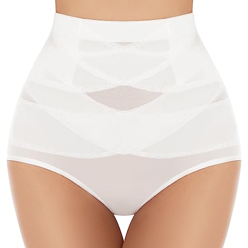 Body Shaper for Women Tummy Control Shapewear Underwear Panties Waist Trainer Body Slimmer Firm Control White 2XL