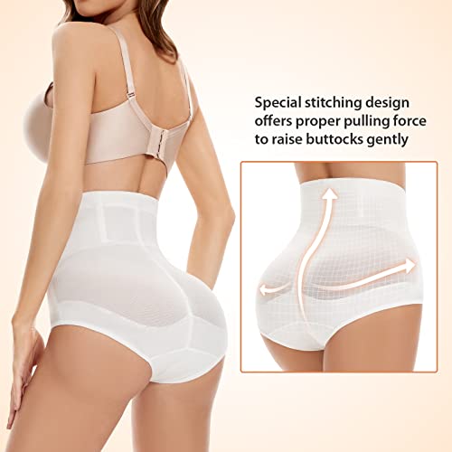 Body Shaper for Women Tummy Control Shapewear Underwear Panties Waist Trainer Body Slimmer Firm Control White 2XL