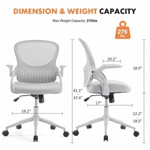 Sweetcrispy Office Chair, Ergonomic Office Desk Chairs Breathable Mesh Back Lumbar Support Computer Chair