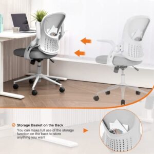 Sweetcrispy Office Chair, Ergonomic Office Desk Chairs Breathable Mesh Back Lumbar Support Computer Chair