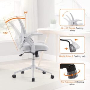 Sweetcrispy Office Chair, Ergonomic Office Desk Chairs Breathable Mesh Back Lumbar Support Computer Chair