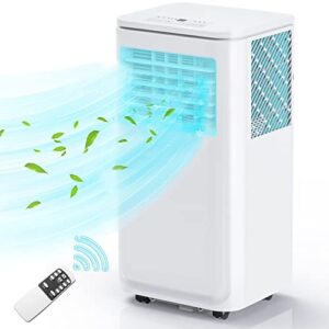 lemberi 8000 btu portable air conditioners with remote control,quiet room ac unit up to 350 sq ft,3 in 1 compact cooling unit with dehumidifier and fan functions, with remote control