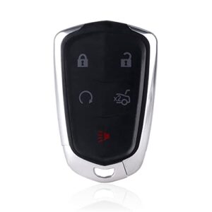 keyless remote car start 5b raryloy smart key fob for cadillac xts 2016-2019 ; ct6 2016-2020 ; ats/cts 2017-2019；xt5 2017-2020 ; xt4 2019-2020 fccid: hyq2eb 433.92mhz