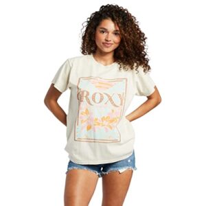 Roxy Women's Oversized T-Shirt, Tapioca 232