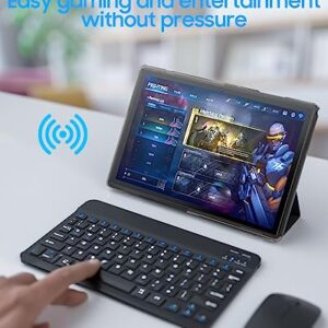 Tablet 2 in 1 Android 11 Tablets with Keyboard 10 inch Tabletas Include Mouse Stylus Tempered Film 6000mAh Tablet 2GB RAM 32GB ROM 512GB Expandable Tableta, 8MP Dual Camera, WiFi BT Google Tablet PC.