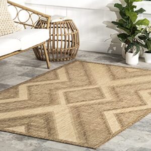 nuLOOM Sherilyn Geometric Indoor/Outdoor Area Rug, 8' x 10', Beige