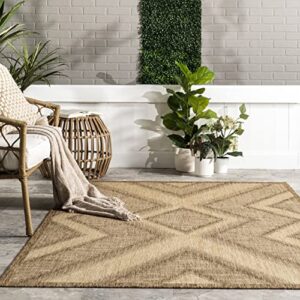 nuLOOM Sherilyn Geometric Indoor/Outdoor Area Rug, 8' x 10', Beige