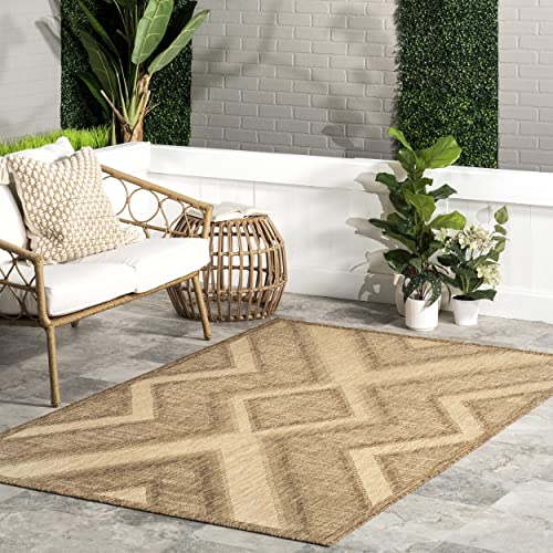 nuLOOM Sherilyn Geometric Indoor/Outdoor Area Rug, 8' x 10', Beige