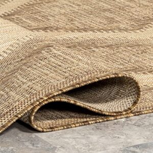 nuLOOM Sherilyn Geometric Indoor/Outdoor Area Rug, 8' x 10', Beige