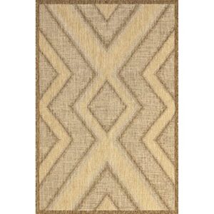 nuLOOM Sherilyn Geometric Indoor/Outdoor Area Rug, 8' x 10', Beige