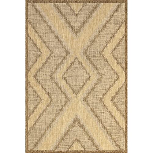 nuLOOM Sherilyn Geometric Indoor/Outdoor Area Rug, 8' x 10', Beige