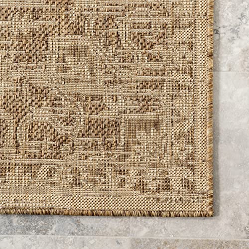 nuLOOM Becki Traditional Medallion Indoor/Outdoor Area Rug, 8' x 10', Beige