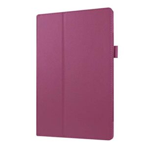 ZZOUGYY Tablet Cover for Amazon Kindle Fire HD10 5th Generation (2015 Release), Ultra Slim Folio Stand Lightweight Leather Case for Kindle Fire HD 10 5th Gen 10.1" (Li-Purple)