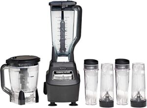 bl770 mega kitchen system, 1500w, 72-oz pitcher, 64-oz. processor bowl, (4) four 16-oz. to-go cups