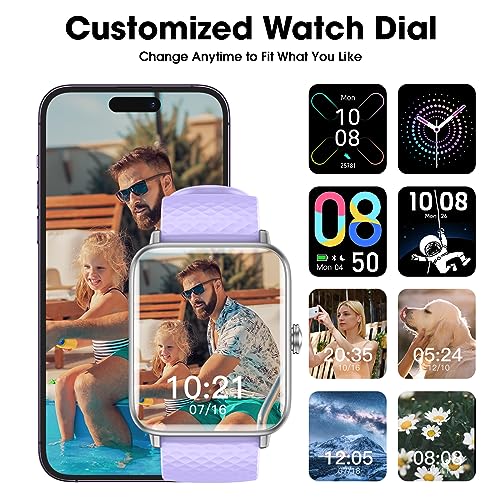 Smart Watch, Fitness Tracker with Heart Rate Monitor, Blood Oxygen, Sleep Tracking, 1.3 Inch Touchscreen Smartwatch for Android iOS Swimming Waterproof Pedometer Step Calories Tracker for Women Men