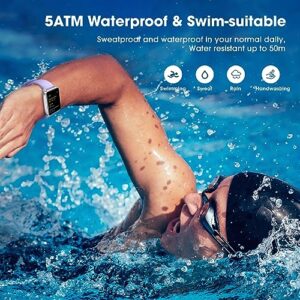 Smart Watch, Fitness Tracker with Heart Rate Monitor, Blood Oxygen, Sleep Tracking, 1.3 Inch Touchscreen Smartwatch for Android iOS Swimming Waterproof Pedometer Step Calories Tracker for Women Men