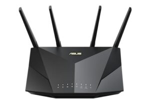 asus rt-ax5400 vpn wifi 6 (802.11ax) extendable router, dual band, included built-in vpn, aiprotection pro network security, parental control, instant guard, aimesh-compatible