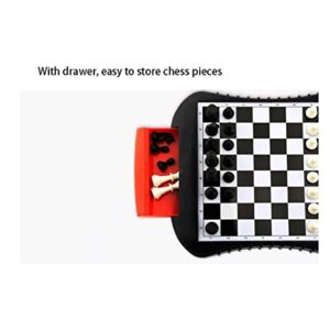 SCUUBE Chess Game Set Chess Set Chess Board Set Chess Board Game Magnetic Chess，Portable Drawer Type Chess Board with Pieces Storage Chess Board Chess Board Game