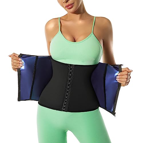 BESTSOTIM waist trainers for women belly fat, sweet wraps shapewear, Long Torso Sauna exercise belts, Plus Size Best Workout Belt for Weight Loss trimmer