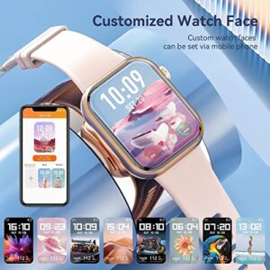 Smart Watch (Answer/Make Calls), 2023 Newest 1.83 Inch Fitness Tracker, Heart Rate/Sleep Monitor/Pedometer/Calories, Multiple Sports Modes, Waterproof Women's Men's Fitness Watch for Android iOS