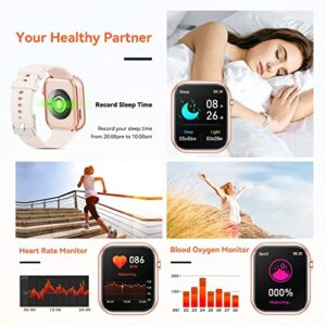 Smart Watch (Answer/Make Calls), 2023 Newest 1.83 Inch Fitness Tracker, Heart Rate/Sleep Monitor/Pedometer/Calories, Multiple Sports Modes, Waterproof Women's Men's Fitness Watch for Android iOS