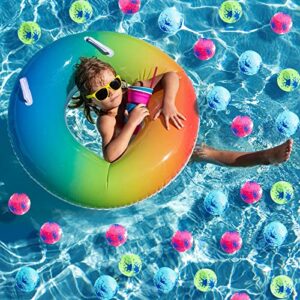 Honoson 50 Pieces Water Absorbent Ball Pool Toys Pool Balls Water Balls for Summer Outdoor Beach Pool Party Favors