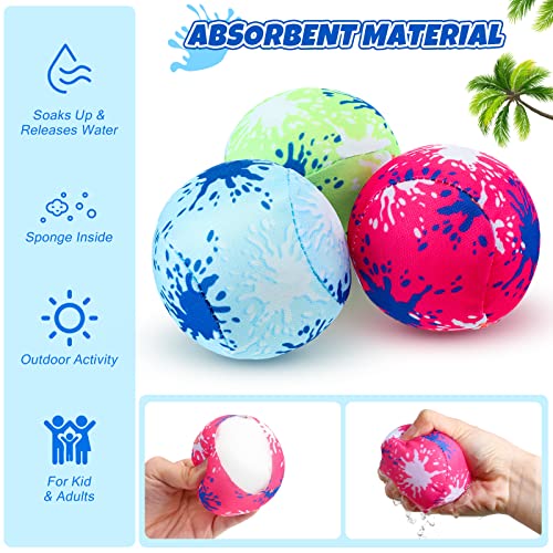 Honoson 50 Pieces Water Absorbent Ball Pool Toys Pool Balls Water Balls for Summer Outdoor Beach Pool Party Favors