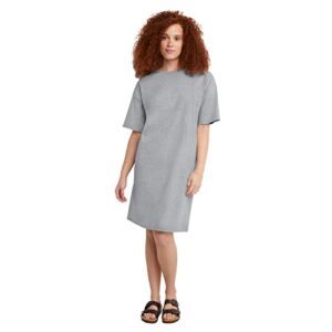 hanes women's wear around nightshirt, light steel, one size