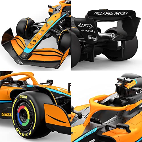 Voltz Toys Authentic 1:18 Scale Licensed McLaren F1 MCL36 Remote Control Car Model - Super Racing Collection for Kids and Adults - 2.4GHz RC Car for Gift