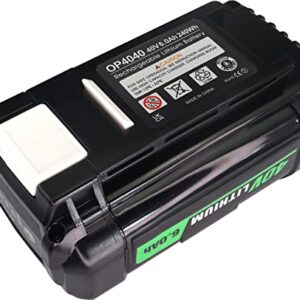 AN·GWEL 40V 6.0Ah Repalcement Battery Compatible with Ryobi 40-Volt Battery Power Tools OP4040 OP4026 OP4030 OP4050 OP4060A Ryobi 40V Repalcement Battery Pack