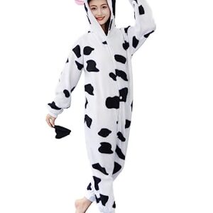 Joyxiam Unisex Adult Animal Onesies Cosplay Christmas One-Piece Pajamas Halloween Costume Sleepwear for Women Men （XL）