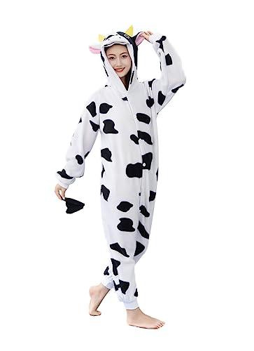 Joyxiam Unisex Adult Animal Onesies Cosplay Christmas One-Piece Pajamas Halloween Costume Sleepwear for Women Men （XL）