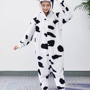 Joyxiam Unisex Adult Animal Onesies Cosplay Christmas One-Piece Pajamas Halloween Costume Sleepwear for Women Men （XL）