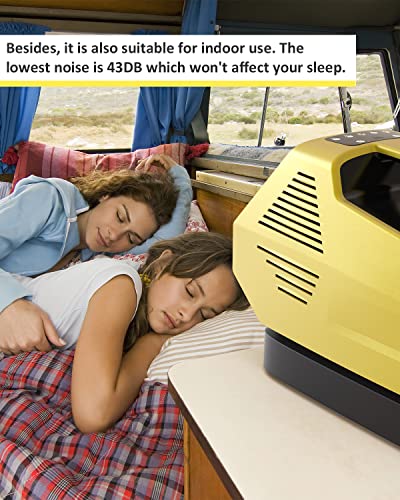 EnjoyCool Portable Air Conditioners, Outdoor Air Conditioner, 2380BTU Home AC Cooling Unit, 24Volt, 220W Low Power Consumption for Outdoor Camping Tent, Car, Truck, Parties, Fishing, Van and RV